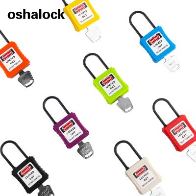 China Chinese manufacturer non-conductive and non-sparking safety tagout lockout padlock Customizable labels and laser coding Te koop