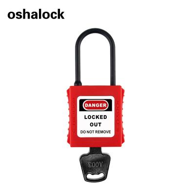 China Chinese manufacturer non-conductive and non-sparking safety tagout lockout padlock Customizable labels and laser coding Te koop