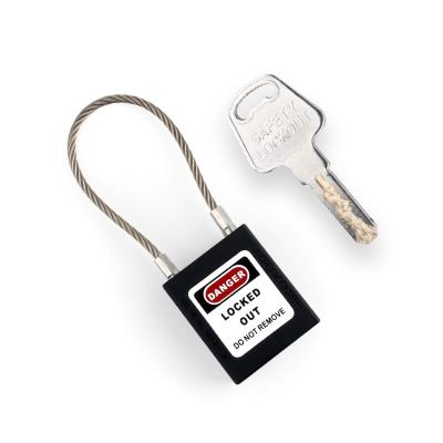 中国 OEM lockout Stainless Steel Cable Safety Padlock 販売のため