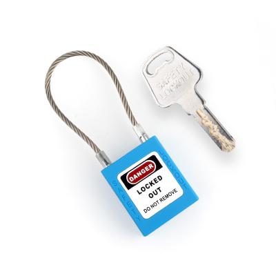 中国 Customized stainless steel Safety lockoutCable  padlock with master keys 販売のため