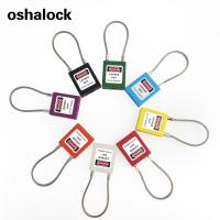 China Customized stainless steel Safety lockoutCable  padlock with master keys for sale
