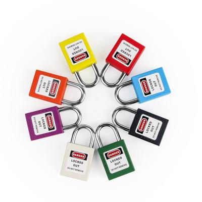 China Steel Ultra Short shackle industrial safety padlock à venda