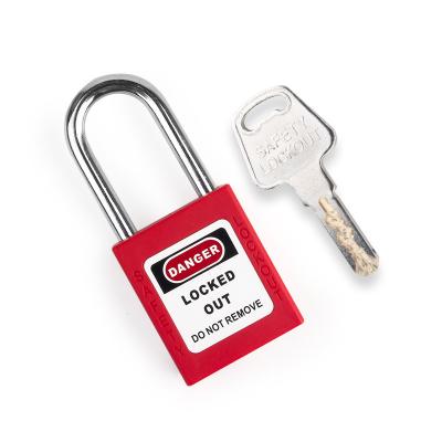 中国 OEM Steel beam ABS Prevent misuse lock out Safety padlock For industrial equipment With master key 販売のため