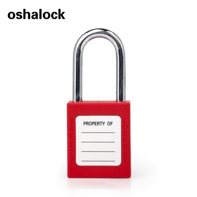 Cina OEM Steel beam ABS Prevent misuse lock out Safety padlock For industrial equipment With master key in vendita