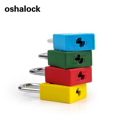 Cina OEM Steel beam ABS Prevent misuse lock out Safety padlock For industrial equipment With master key in vendita