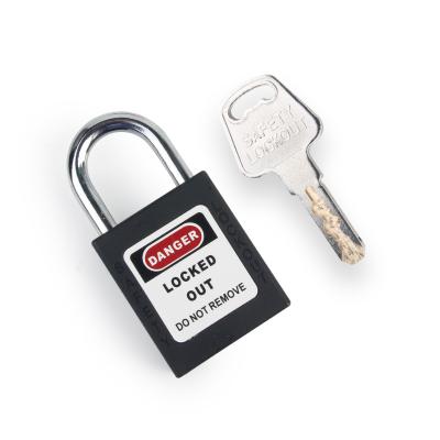中国 Nylon black body insulation padlock with keyed alike 販売のため