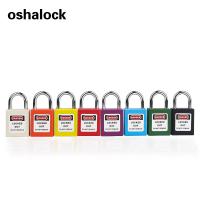 China Nylon black body insulation padlock with keyed alike for sale