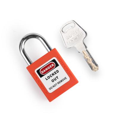 中国 Steel beam plastic safety padlocks keyed alike 販売のため