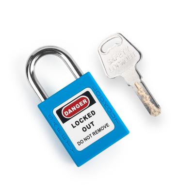 中国 Steel beam plastic safety padlocks keyed alike 販売のため