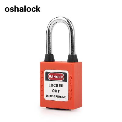 Cina OSHALOCK Factory Price Steel Shackle Prohibited operation lock out keyde alike Safety Padlock in vendita