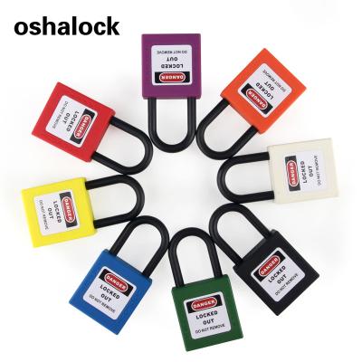 Cina Non-conductive electrical equipment lockout tagout Mini Nylon safety padlock with master key in vendita