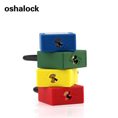 Cina Non-conductive electrical equipment lockout tagout Mini Nylon safety padlock with master key in vendita