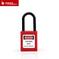China 38mm plastic shackle master keys with safety padlock for sale