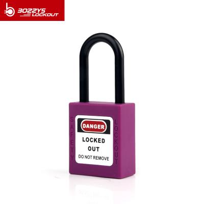 Cina Lucchetto di nylon di sicurezza dell'isolamento del dispositivo d'ancoraggio alla rinfusa 38mm della fabbrica breve chiuso a chiave per differire in vendita