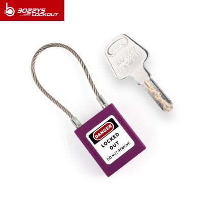 Cina Gli ABS di certificazione del CE cablano il lucchetto della sicurezza tutti i colori differenti (8) in vendita