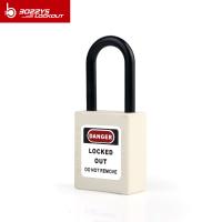 China OSHA ABS Plastic 38mm Nylon Insulation Shackle Padlock for sale