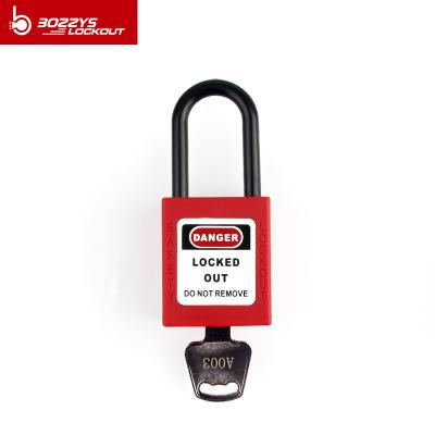 Cina Lucchetto di nylon di sicurezza della chiave primaria del dispositivo d'ancoraggio del corpo della serratura di PA qualsiasi colori disponibili, solitamente rosso e giallo in vendita