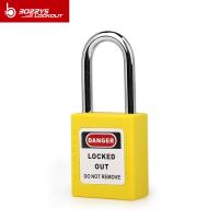 China 38mm shackle plastic safety padlock with master keys for sale