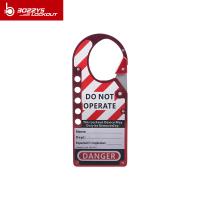 China Multi Function Labeled Lockout Hasps , Double Padlock Hasp For 3-6MM Lockhole for sale