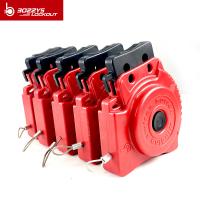 China Impact Resistant Master Lock Adjustable Cable Lockout Concave Design for sale