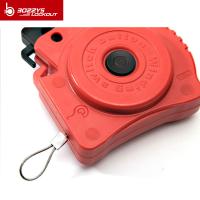 China Impact Resistant Master Lock Adjustable Cable Lockout Concave Design for sale