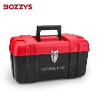 China Double Layer PVC Personal Lockout Toolbox With Removable Organizer Tray for sale