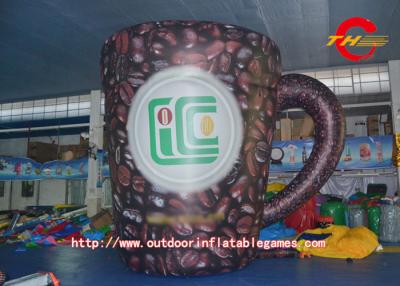 China Large Outdoor Inflatable Model Exhibition HD Inkjet Coffee Cup for Advertisement for sale