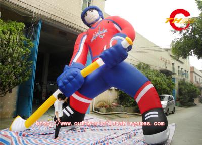 China Big Tarpaulin Inflatable Hockey Game Advertising Cartoon Characters for sale