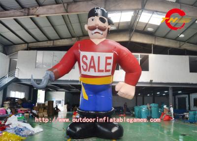 China Customized Giant Inflatable Pirate Thief Cartoon 0.55mm PVC Tarpaulin for sale