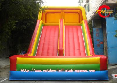 China Rainbow Large Inflatable Water Slides For PVC Tarpaulin Material for sale