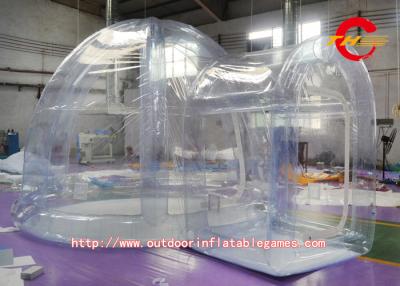 China Fashion New Style Top Quality Two Rooms Camping Inflatable Bubble Tent for sale