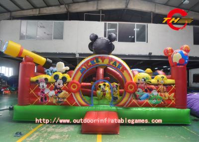China Red Disney Park Mickey Inflatable Bounce House For playgrounds for sale