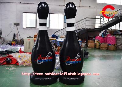 China 600D Nylon Black Inflatable Bowling Model For Festival / Party for sale