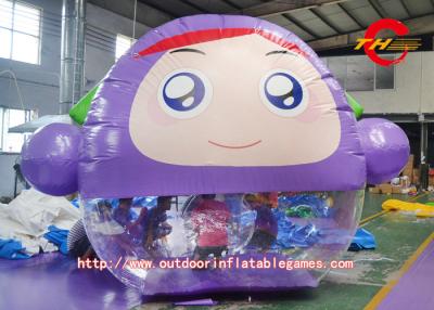 China Fixed Advertising Inflatable Transparent Pineapple Cartoon Model for sale