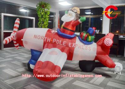 China Outdoor Inflatable Santa Claus Cartoon Model Using Oxford Cloth Production for sale