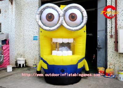 China Small Yellow Man Cartoon Character Inflatable Model For Holiday Celebration for sale