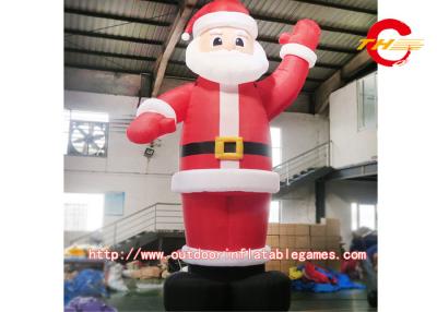 China 10m Giant Inflatable Santa Claus Fire - Retardant Holiday Outdoor Display for sale