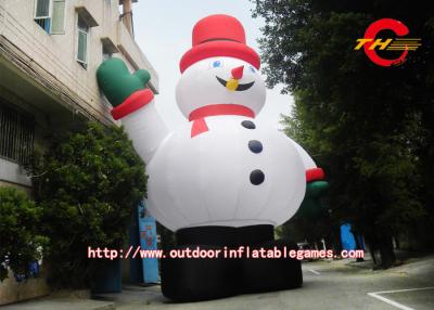 China Oxford Cloth Giant Inflatable Christmas Snowman Holiday Decoration for sale