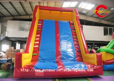 China PVC Inflatable Water Slide Blue Giant Beach Amusement Facilities for sale