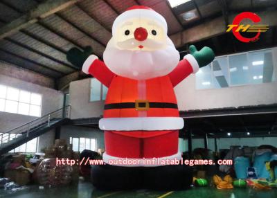 China Durable PVC LED Luminous Inflatable Santa Claus Laucks EN71 for sale