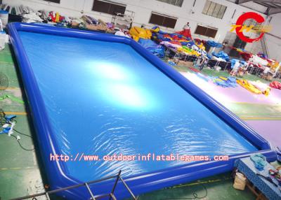 China 0.9mm PVC Adults Inflatable Water Games Blue Large For Outdoor for sale