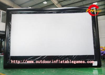China Huge 0.6mm PVC Tarpaulin Inflatable Movie Screen , Events Inflatable Projection Screen for sale