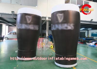 China 6m Durable PVC Advertising Inflatable Model Giant Inflatable Beer Bottle for sale