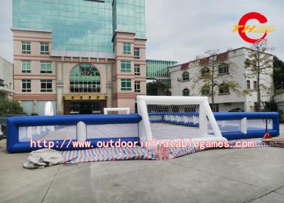China PVC 0.55mm Inflatable Sports Games , Funny Outdoor Inflatable Soccer Field for sale