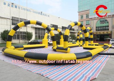 China Inflatable Football Soccer Field / Inflatable Sports Games For Kids And Adults for sale