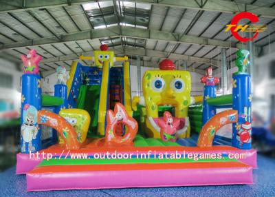 China Amazing Children Cartoon Inflatable Jumping Bed Fire Retardant Bouncy Castle for sale