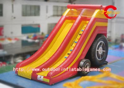 China Commercial Adult Inflatable Water Slide With Pool , Big Water Slides for sale