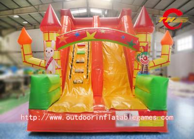 China Rainforest Commercial Grade Inflatable Water Slides With Big Pool for sale