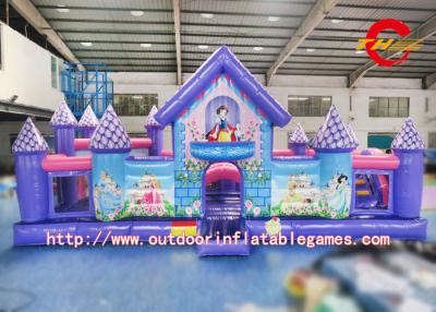 China Princess Themed Inflatable Bouncers Jumping Castle / Bouncy Castle With Slide for sale