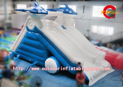 China Hot Summer Fun Tool Inflatable Outdoor Water Slide Black / Blue / White Color for sale